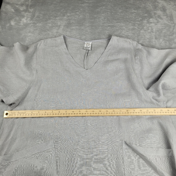 Match point | Dresses | Match Point 0 Linen Dress Gray Asymmetrical ...